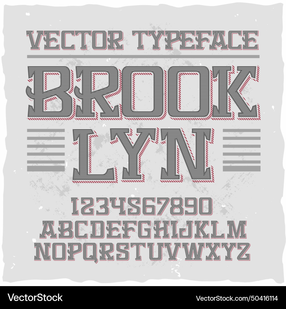Good handcrafted font for any label design Vector Image