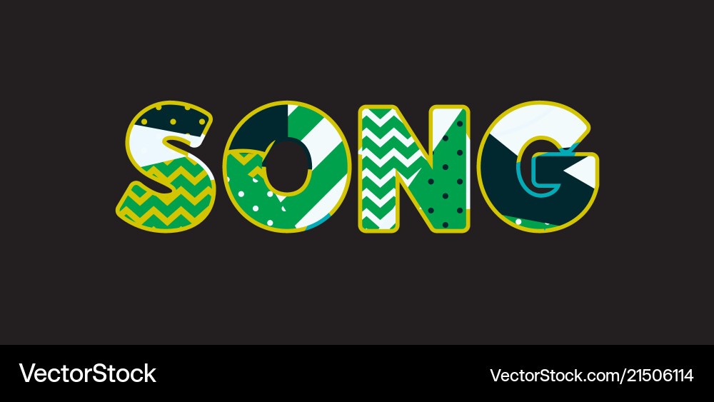 Song concept word art Royalty Free Vector Image