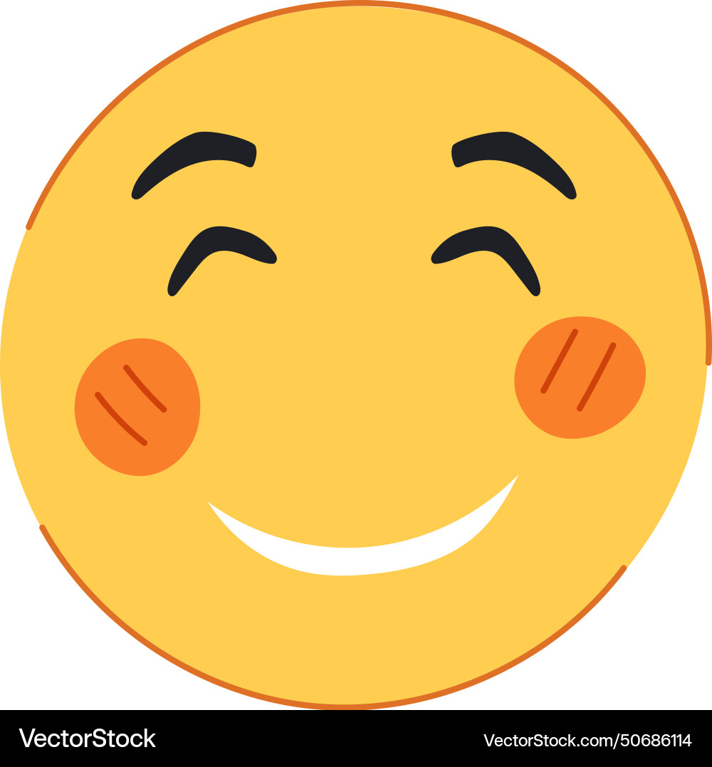 Sticker smiley cartoon Royalty Free Vector Image