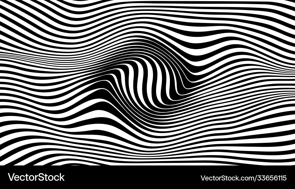 Optical illusion geometric Royalty Free Vector Image