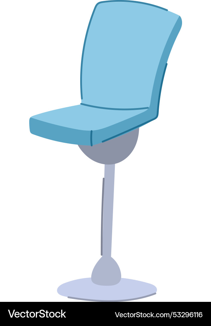 Counter bar stool cartoon Royalty Free Vector Image