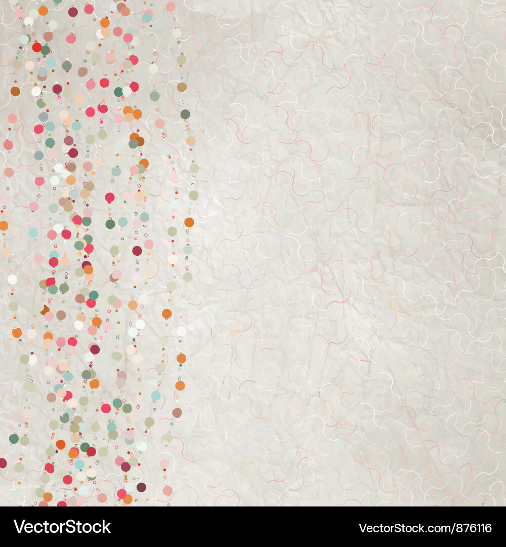 Vintage dots card Royalty Free Vector Image - VectorStock