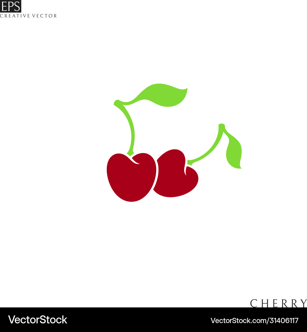 Cherry Royalty Free Vector Image - VectorStock