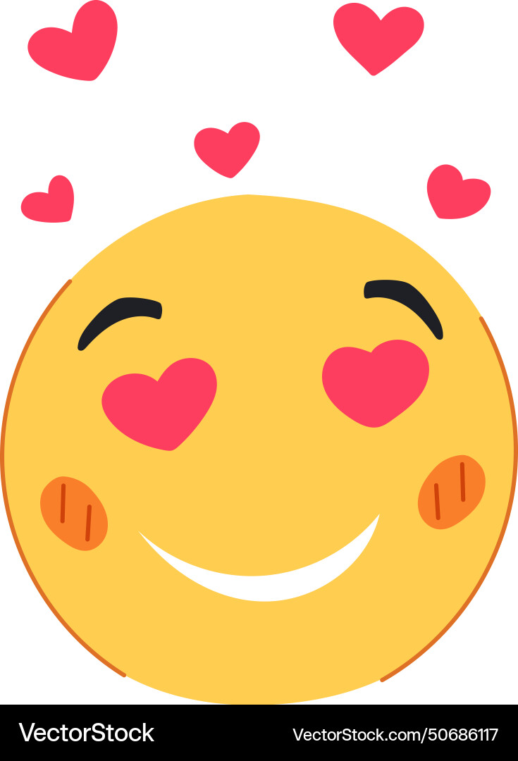 Smile smiley cartoon Royalty Free Vector Image