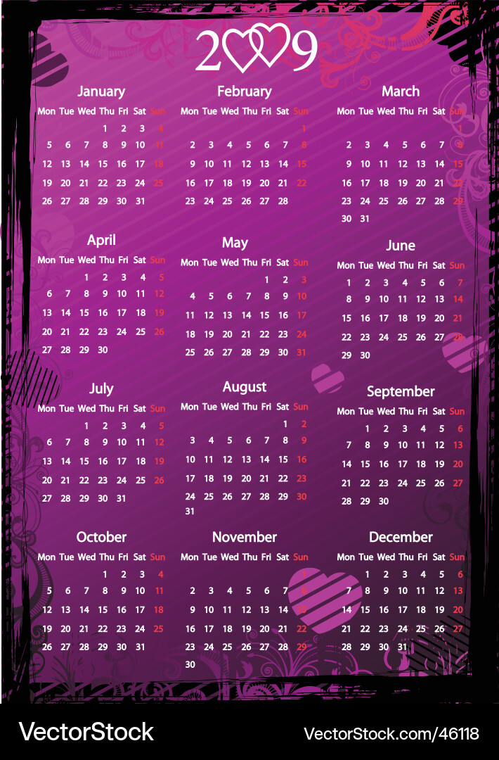 Calendar Royalty Free Vector Image - VectorStock