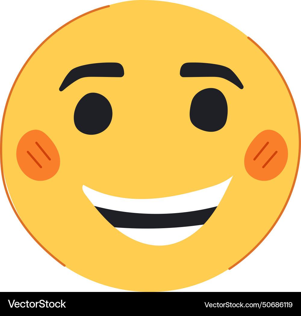 Cool smiley cartoon Royalty Free Vector Image - VectorStock