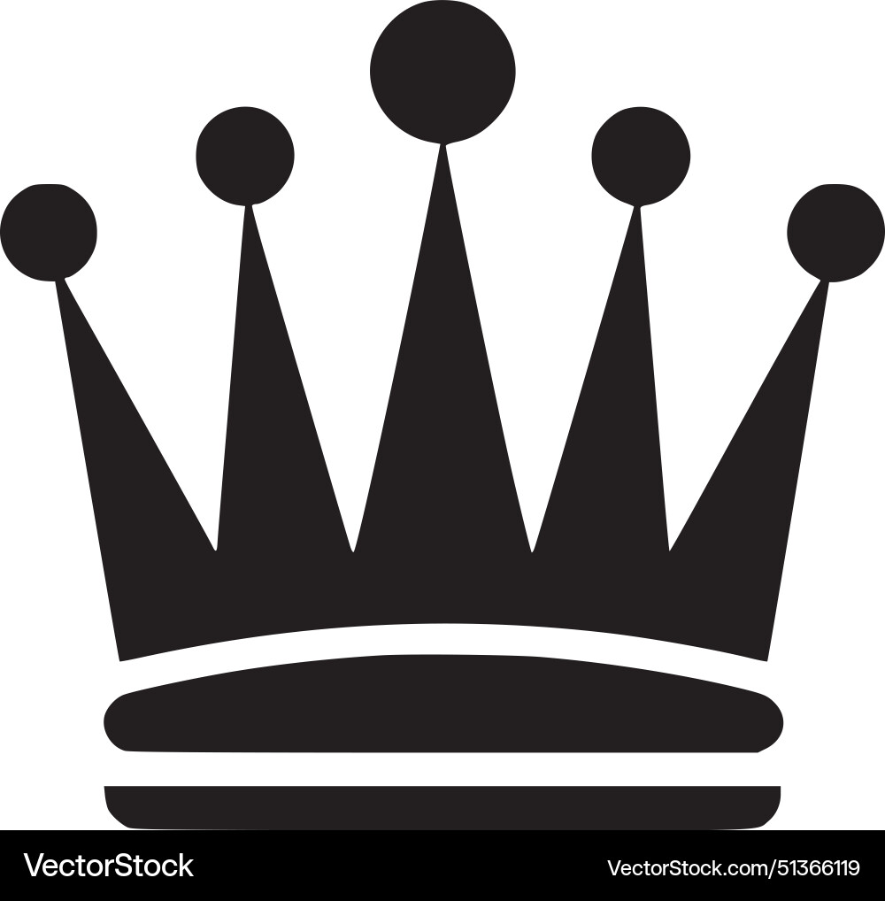 Coronation - minimalist and simple silhouette Vector Image