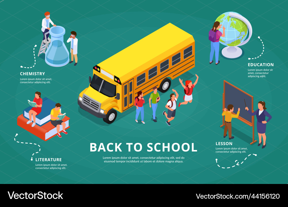 Back to school background Royalty Free Vector Image