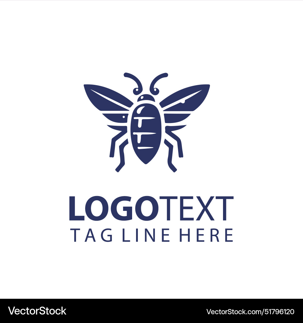Bug logo Royalty Free Vector Image - VectorStock