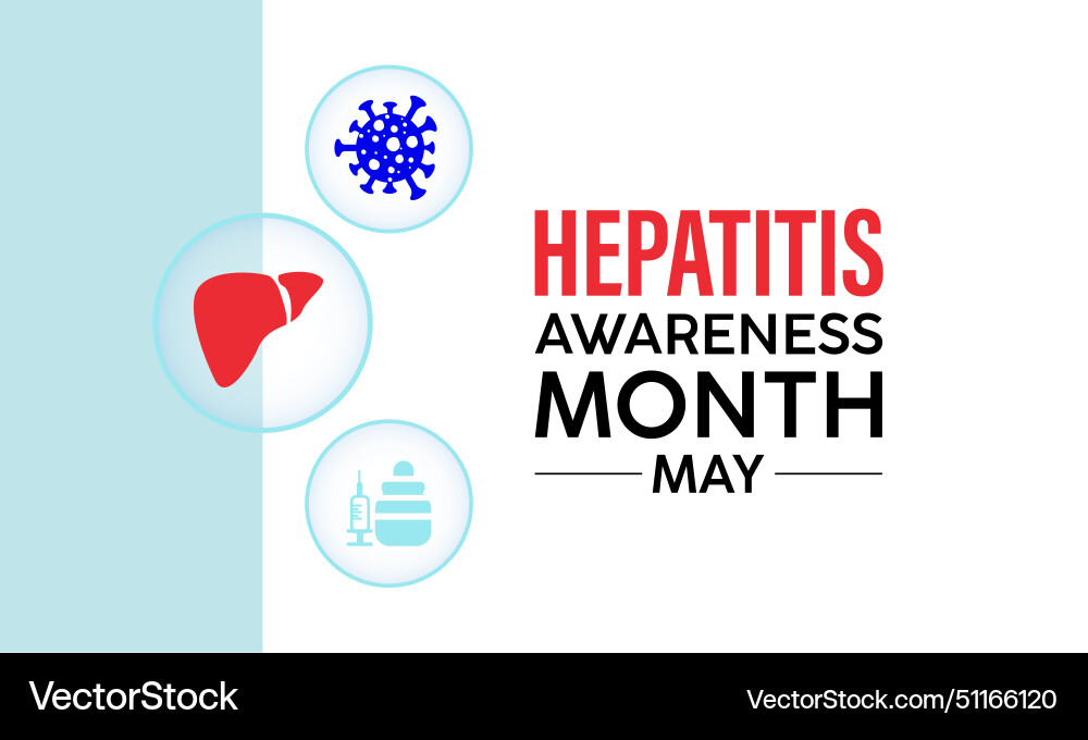 National hepatitis testing day health awareness Vector Image