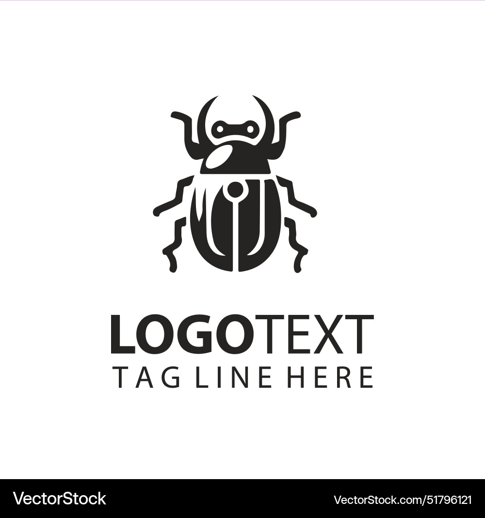 Bug logo Royalty Free Vector Image - VectorStock