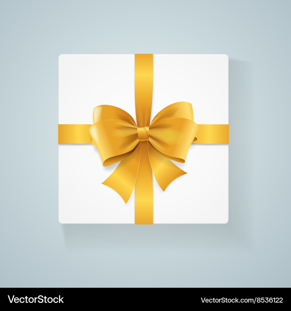 Box and bow Royalty Free Vector Image - VectorStock