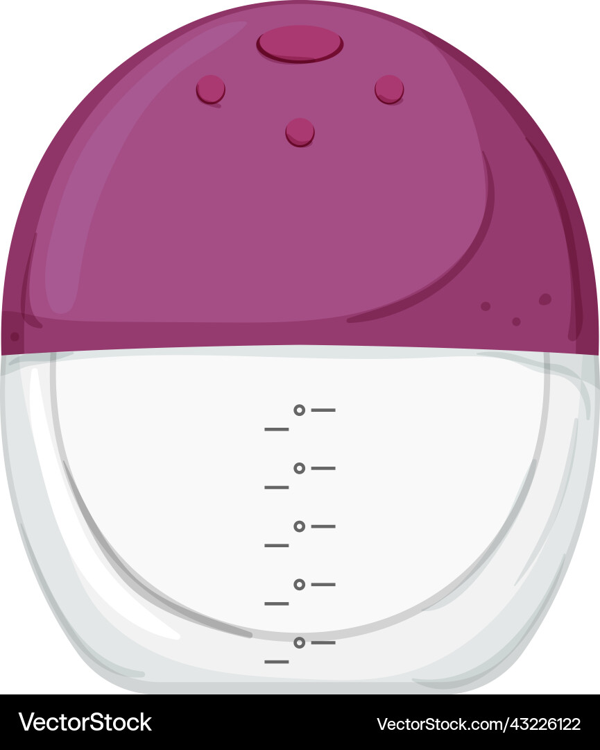 Kid breast pump cartoon Royalty Free Vector Image