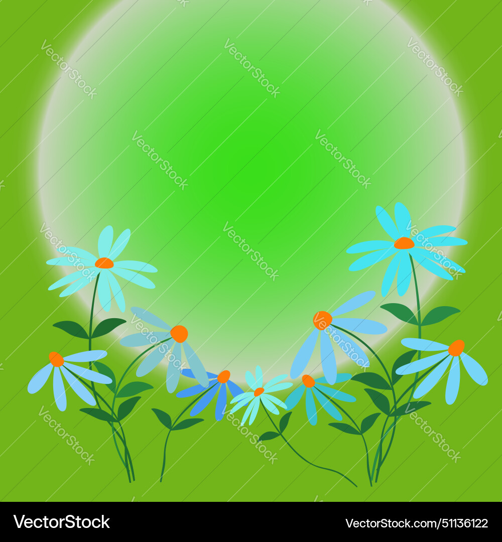 Spring background with daisies Royalty Free Vector Image