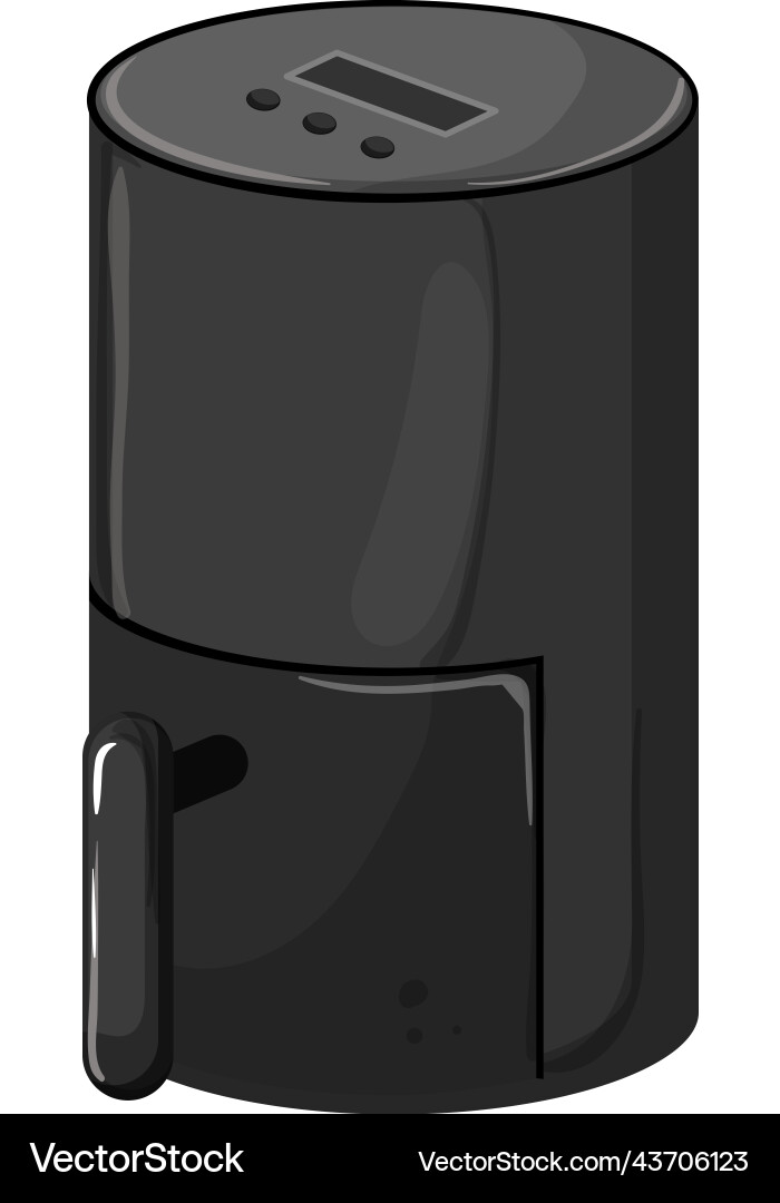 Machine fryer air cartoon Royalty Free Vector Image