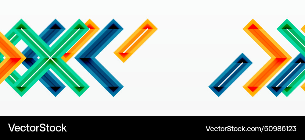 Minimal geometric background cross line design Vector Image