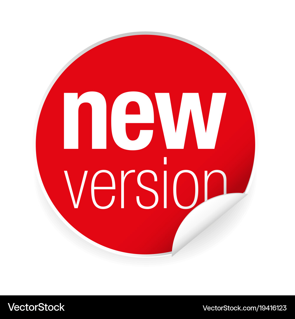 New Version Label Tag Royalty Free Vector Image