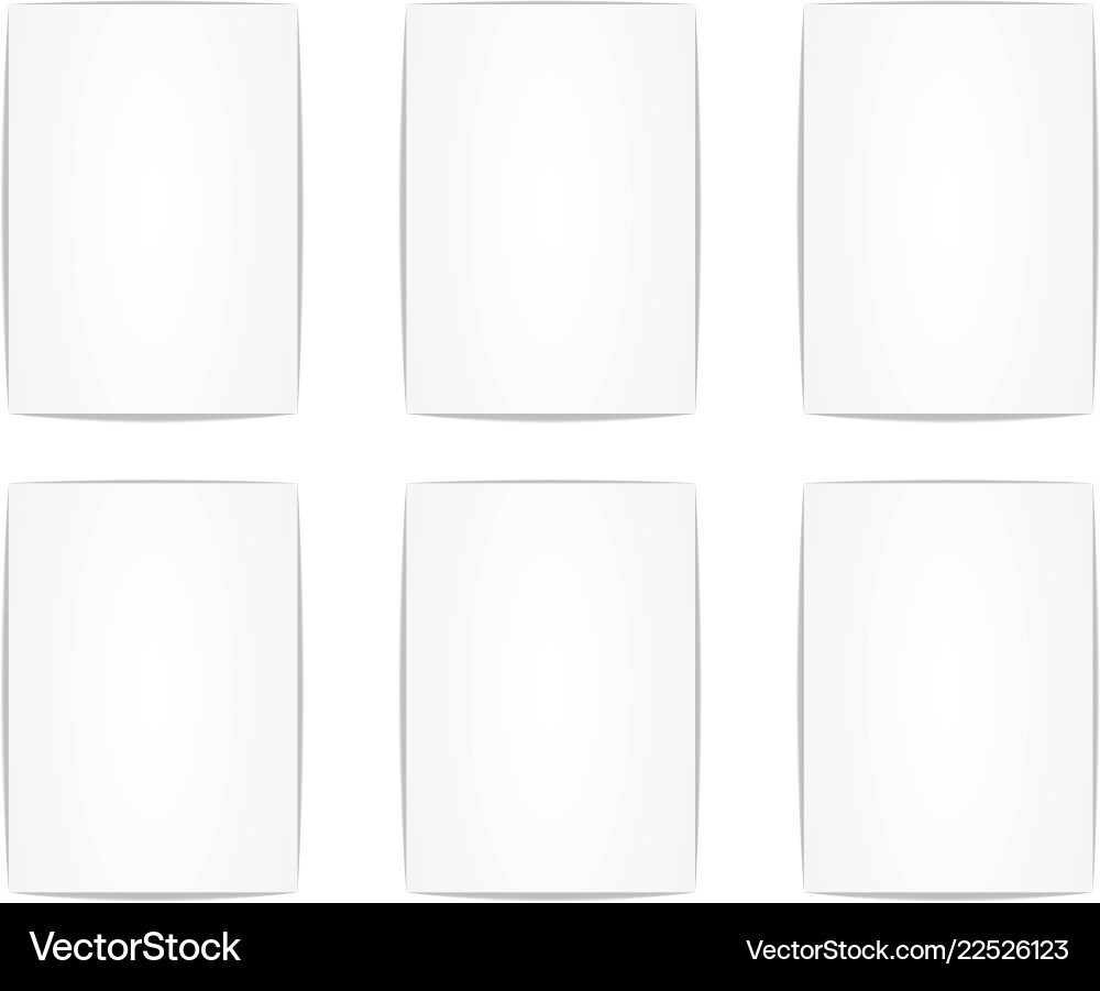 Six poster templates Royalty Free Vector Image