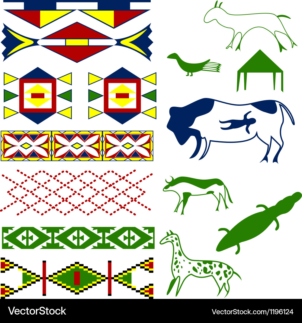 Ancient american pattern Royalty Free Vector Image