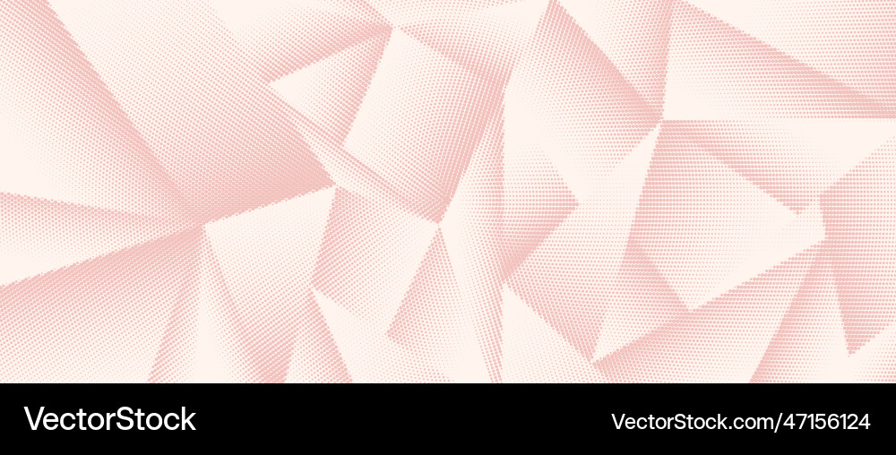 Cool trendy halftone polygonal pattern abstract Vector Image