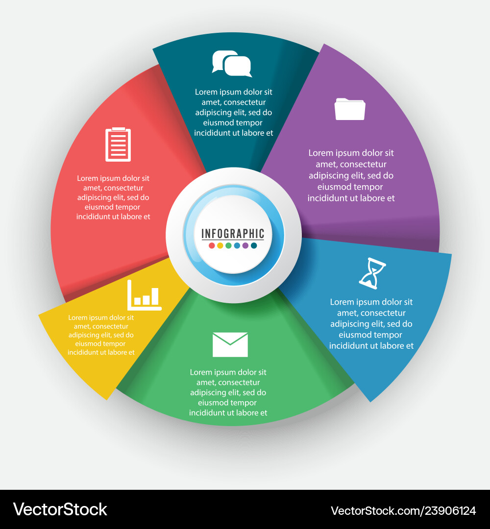 Infographic template for diagram graph Royalty Free Vector