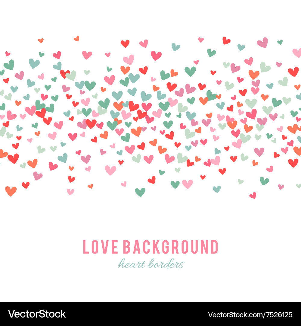 Romantic Hearts Background Royalty Free Vector Image
