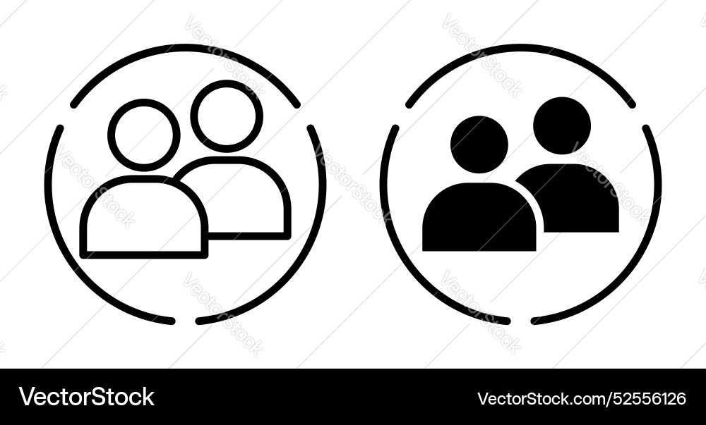 Demographics icon set on white background Vector Image