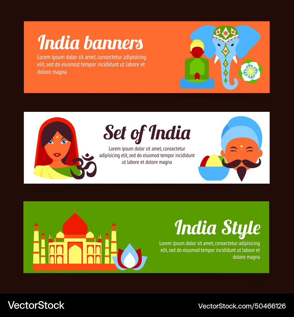 India mini poster Royalty Free Vector Image - VectorStock