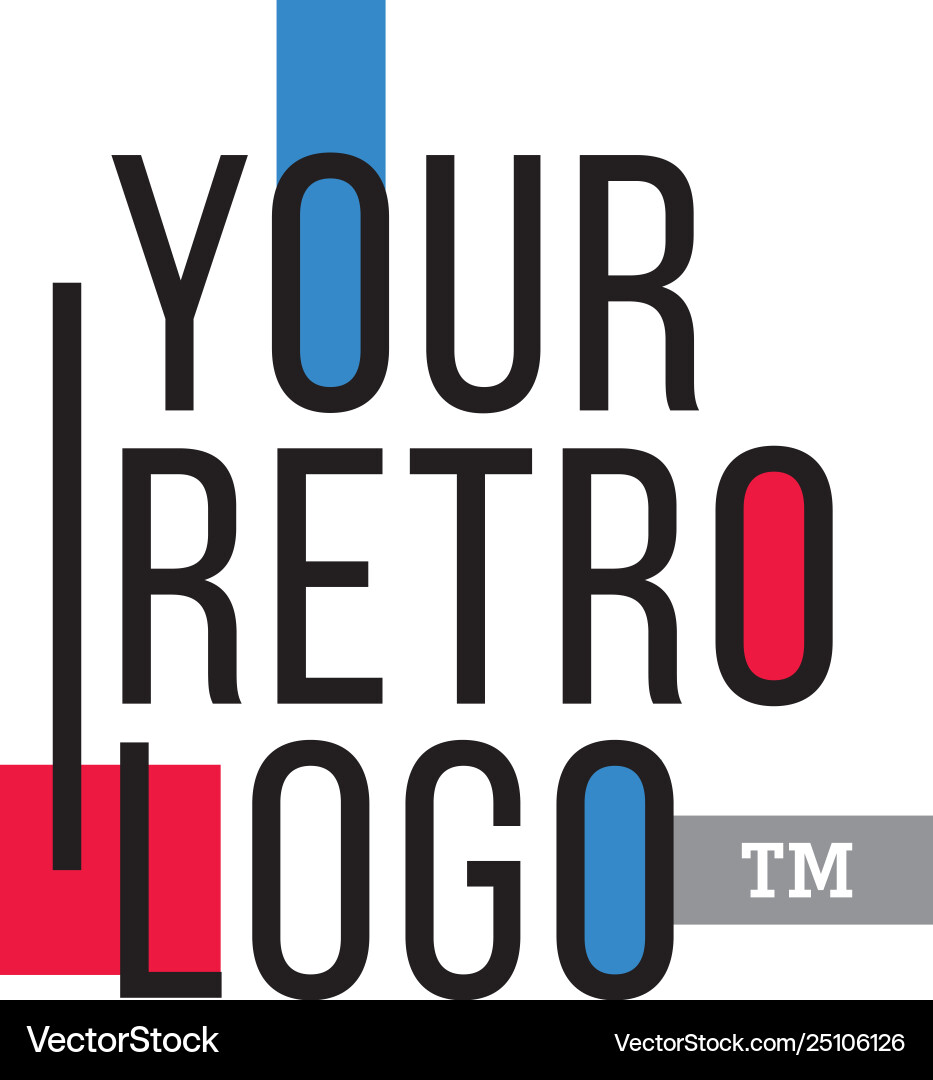 Your retro logo Royalty Free Vector Image - VectorStock