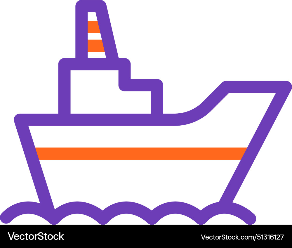 Colorful cargo ship Royalty Free Vector Image - VectorStock