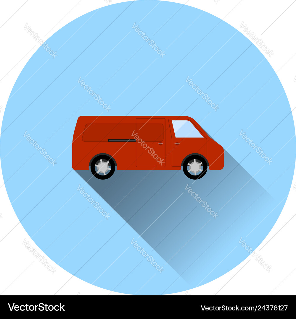 Commercial van icon Royalty Free Vector Image - VectorStock