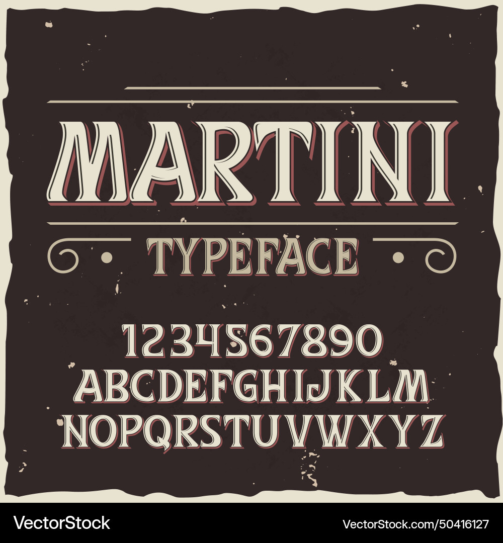 Good handcrafted font for any label design Vector Image