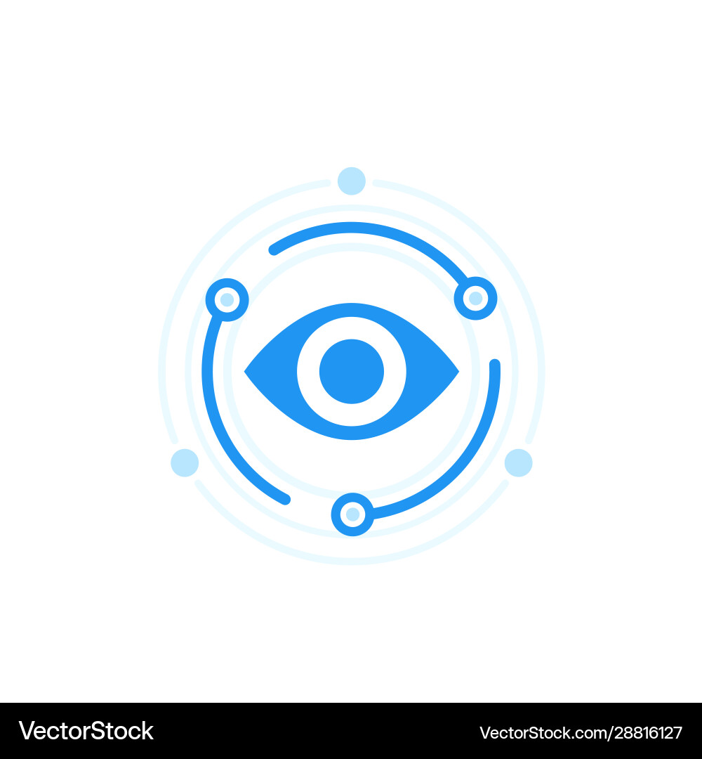 Machine Vision Icon Royalty Free Vector Image - VectorStock