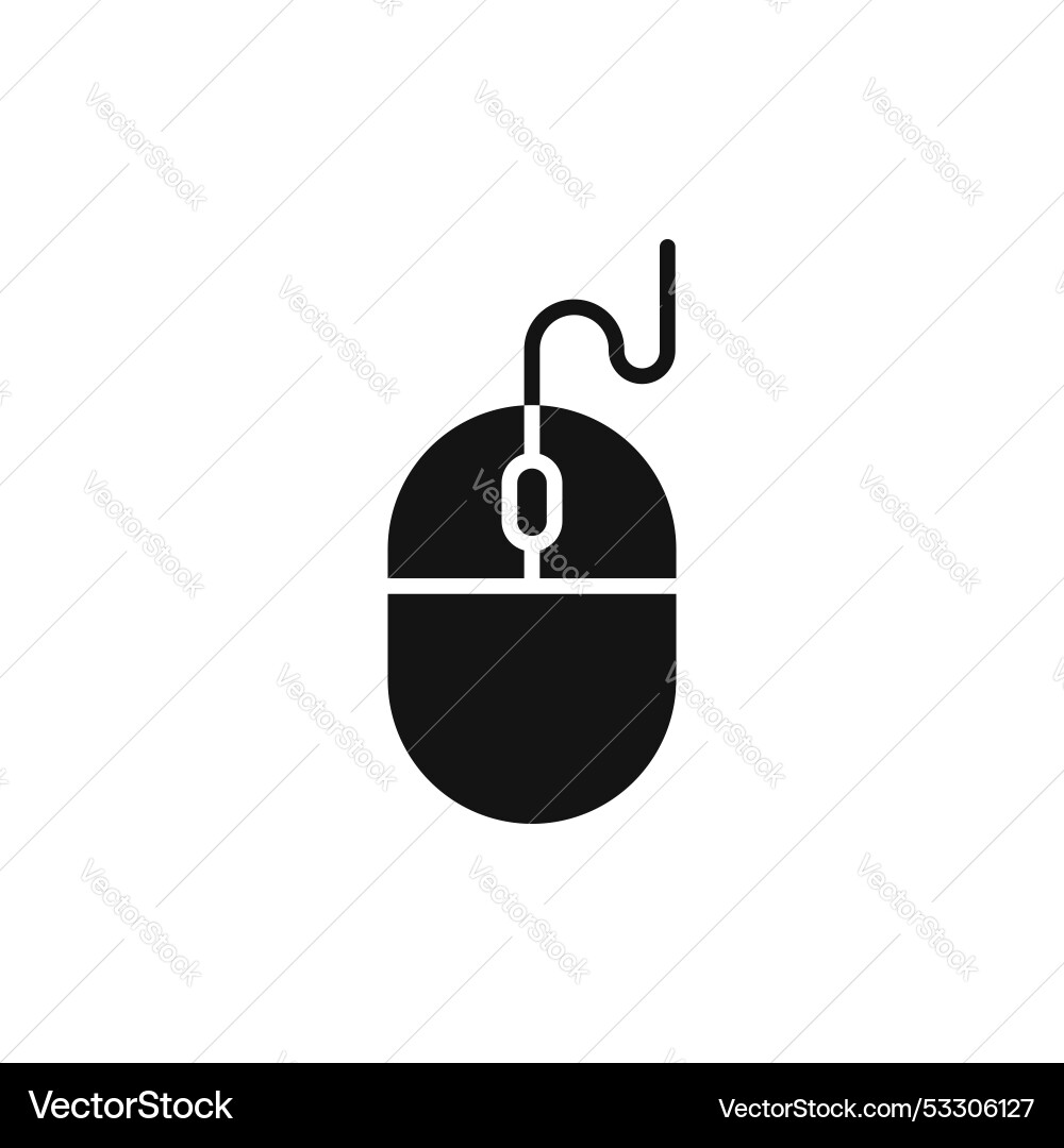 Mouse icon set pc wire mouse device symbol in Vector Image