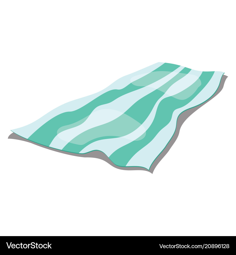Cartoon beach litter on a white background Vector Image