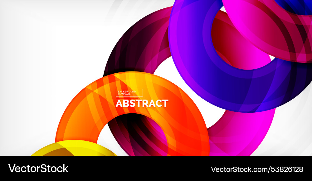 Circles round elements ring shapes premium Vector Image