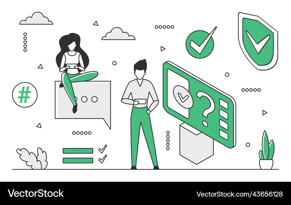 Data Analysis & Business Intelligence Vector Image