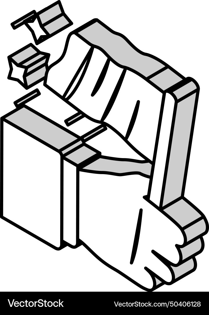 Take initiative business isometric icon Royalty Free Vector