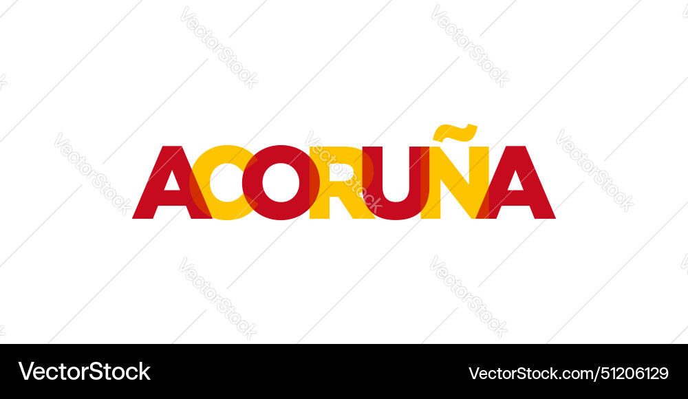 A corun in the spain emblem design features Vector Image