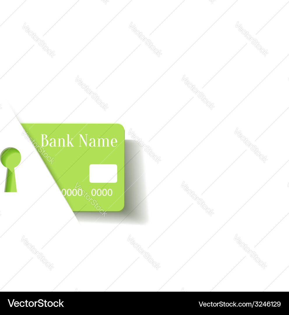 Credit card protection concept icon Royalty Free Vector