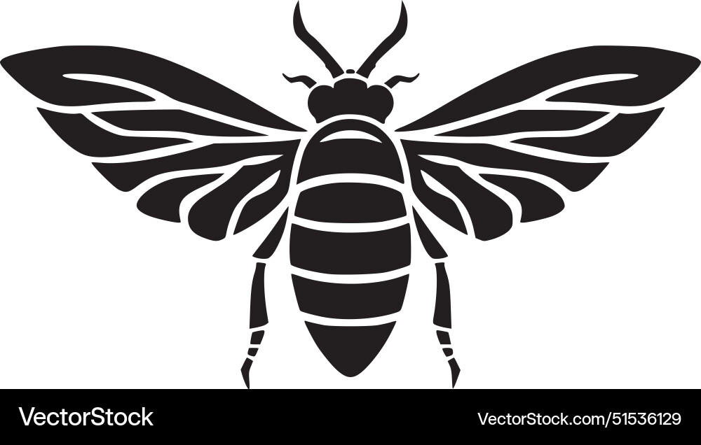 Fly - minimalist and simple silhouette Royalty Free Vector