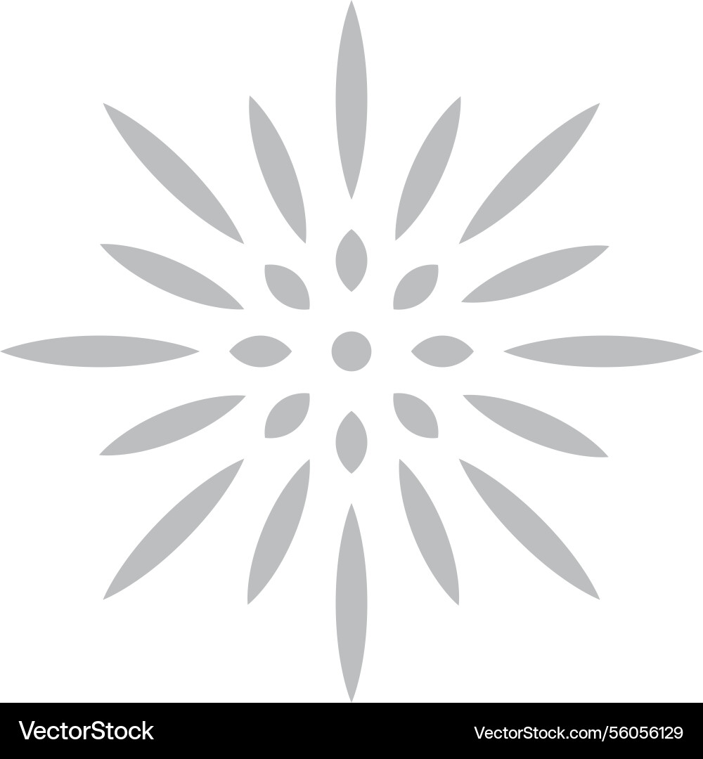 Isolated grey firework effect icon Royalty Free Vector Image