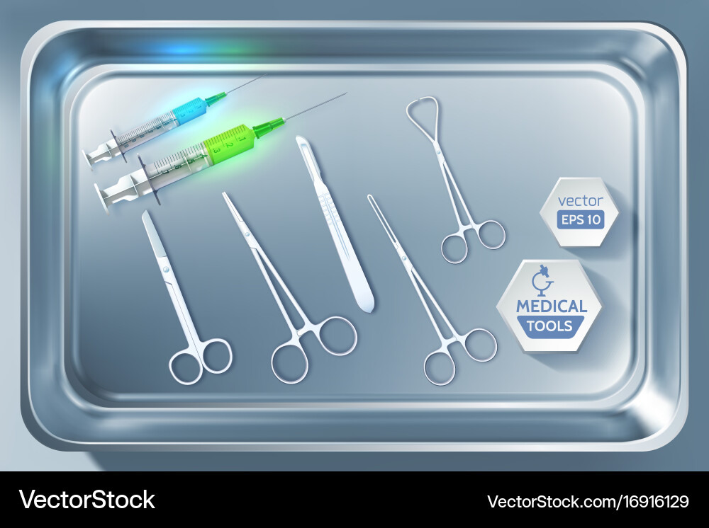 Medical tools background Royalty Free Vector Image