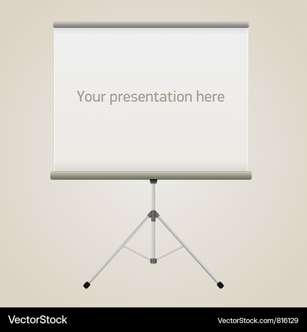 Projector screen Royalty Free Vector Image - VectorStock