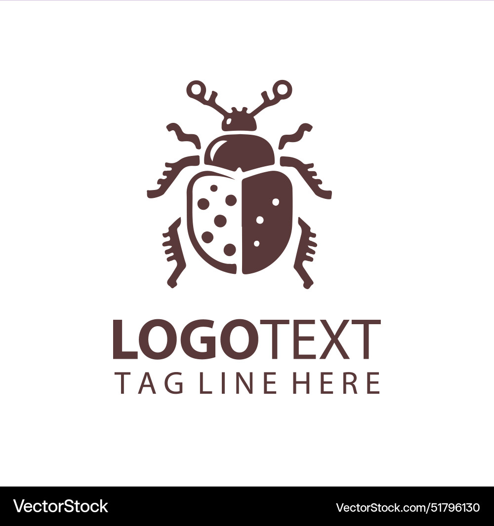 Bug logo Royalty Free Vector Image - VectorStock