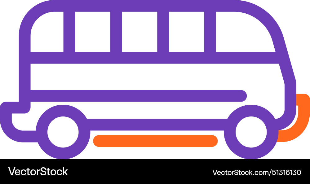 City bus public transport art Royalty Free Vector Image