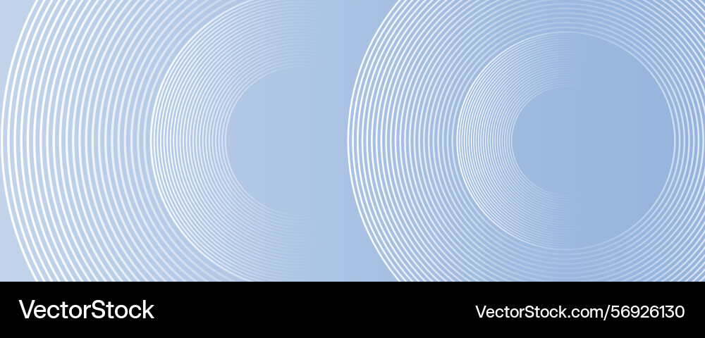 Modern abstract blue background with circle lines Vector Image