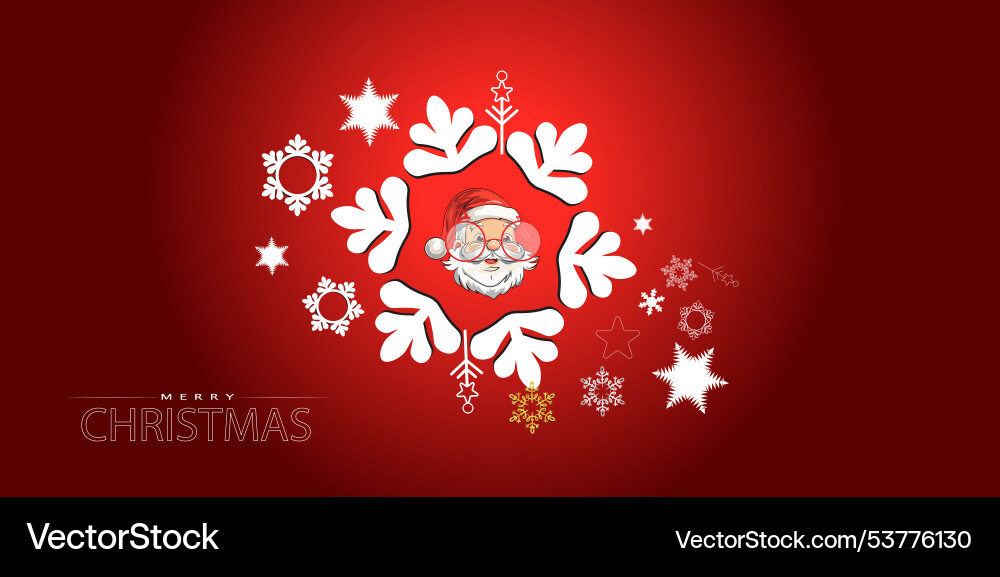 Santa christmas background Royalty Free Vector Image