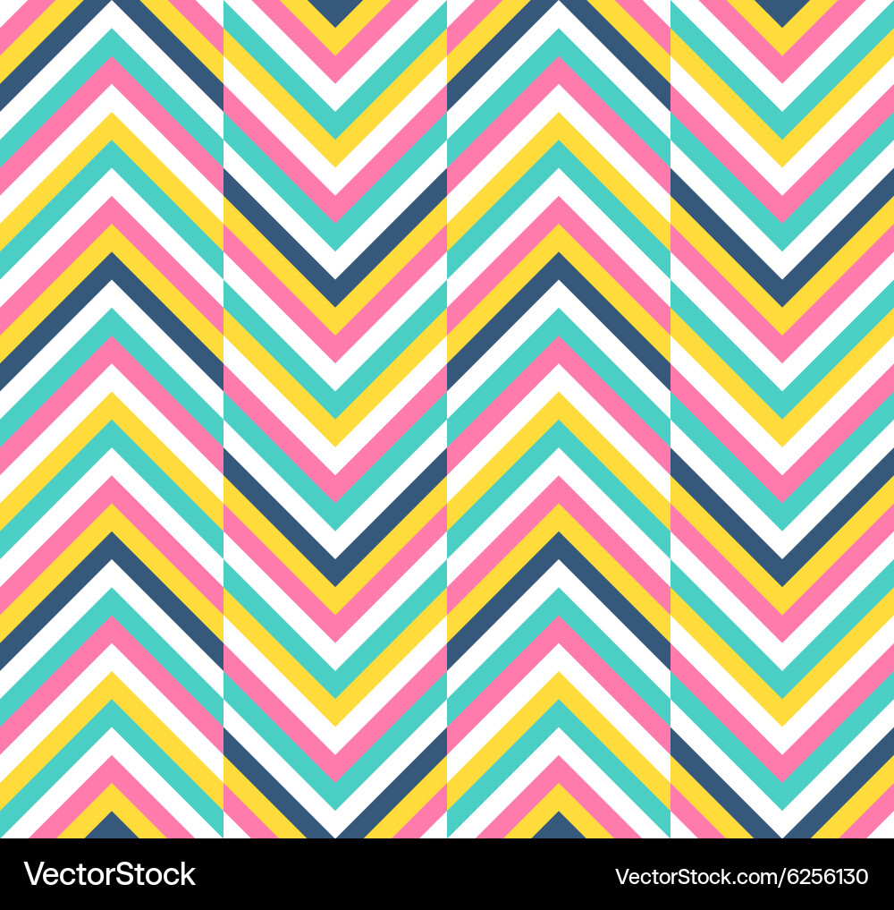 Seamless colorful chevron pattern Royalty Free Vector Image