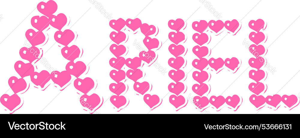 Ariel Royalty Free Vector Image - VectorStock